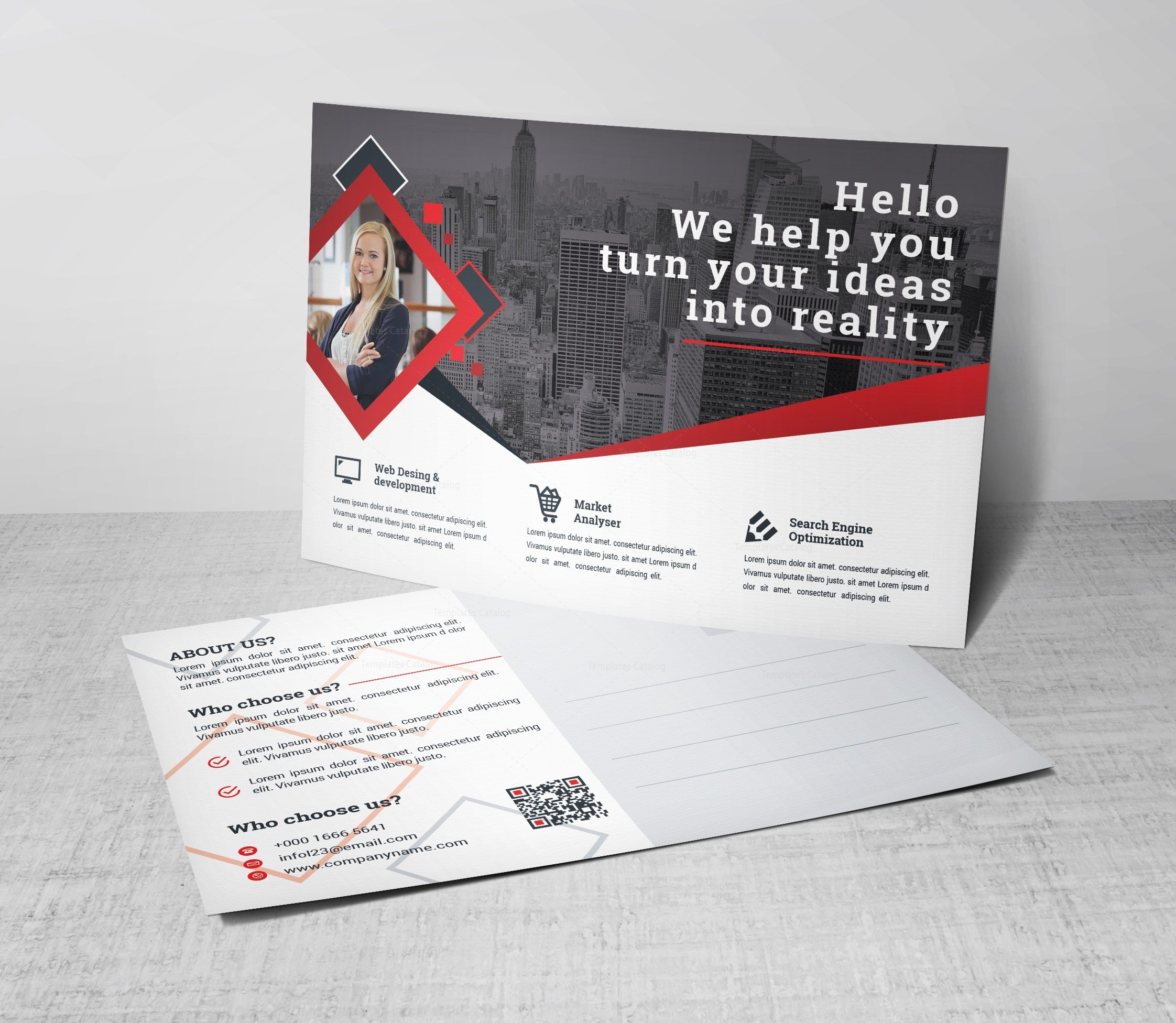 Attorney Corporate Postcard Template · Graphic Yard | Graphic Templates ...