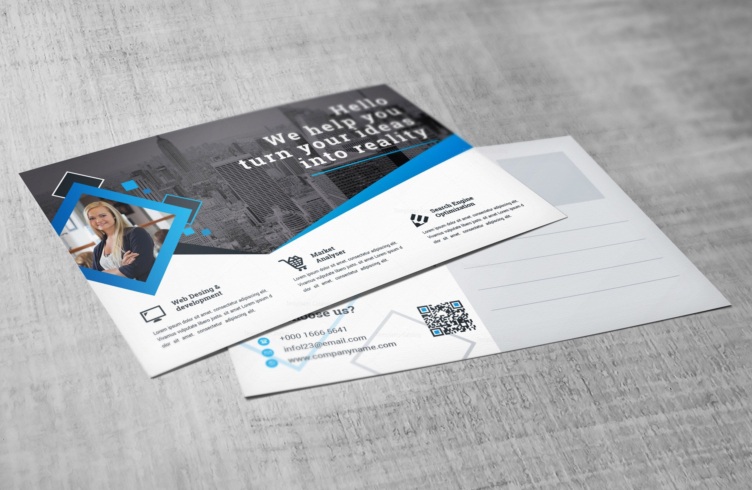 Attorney Corporate Postcard Template · Graphic Yard | Graphic Templates ...