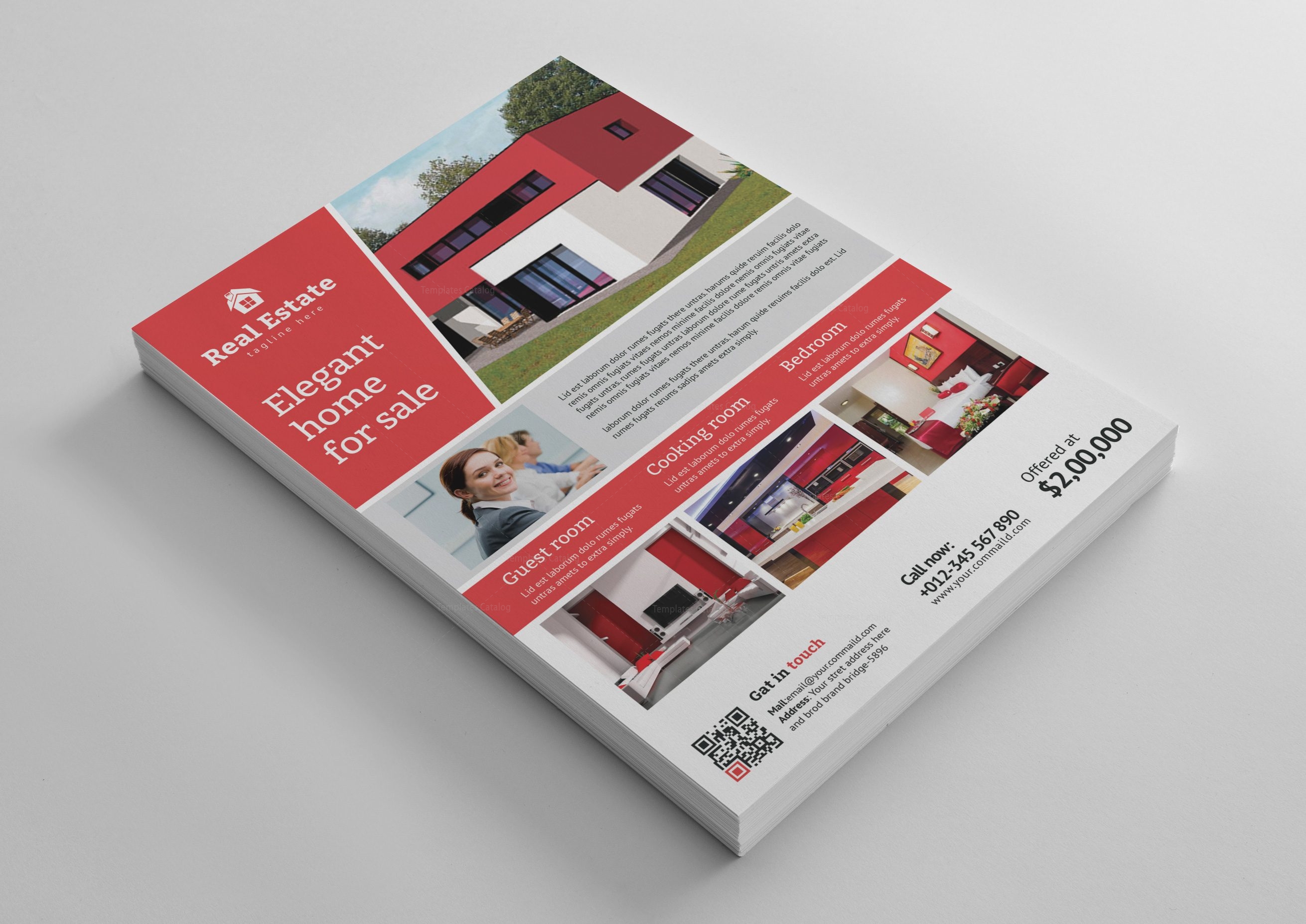Bargain Real Estate Flyer Design Template · Graphic Yard | Graphic ...