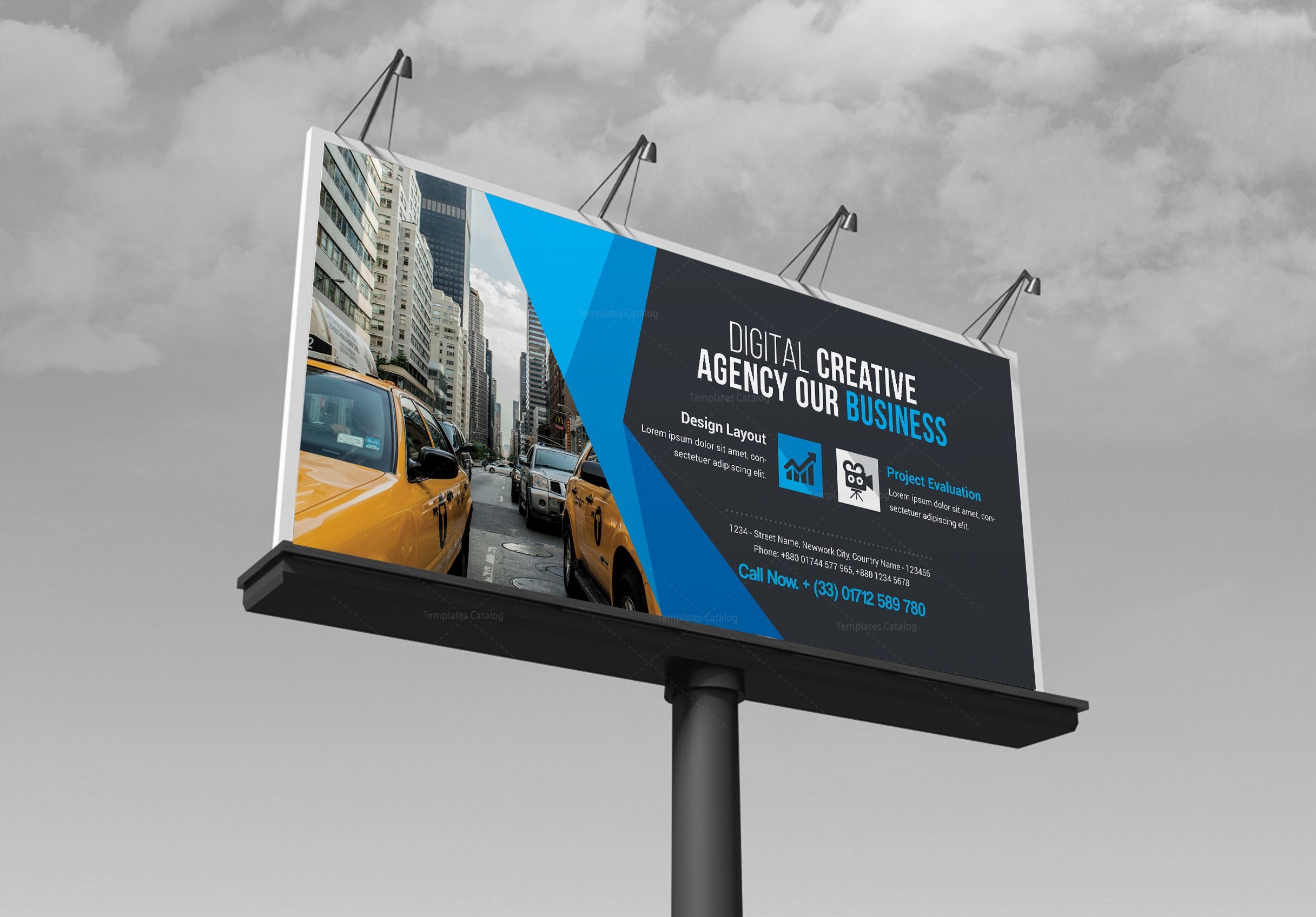 Business Billboard Banner Template · Graphic Yard | Graphic Templates Store