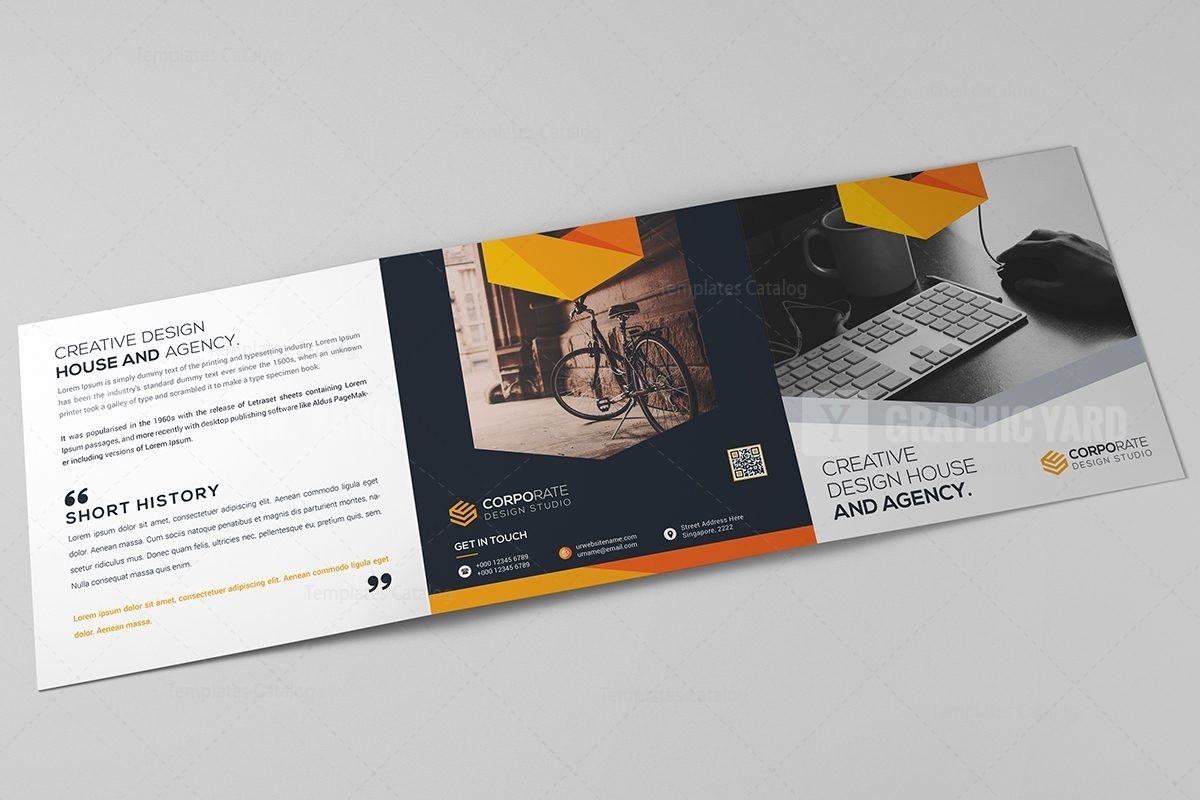 Classy Trifold Brochure Template · Graphic Yard | Graphic Templates Store