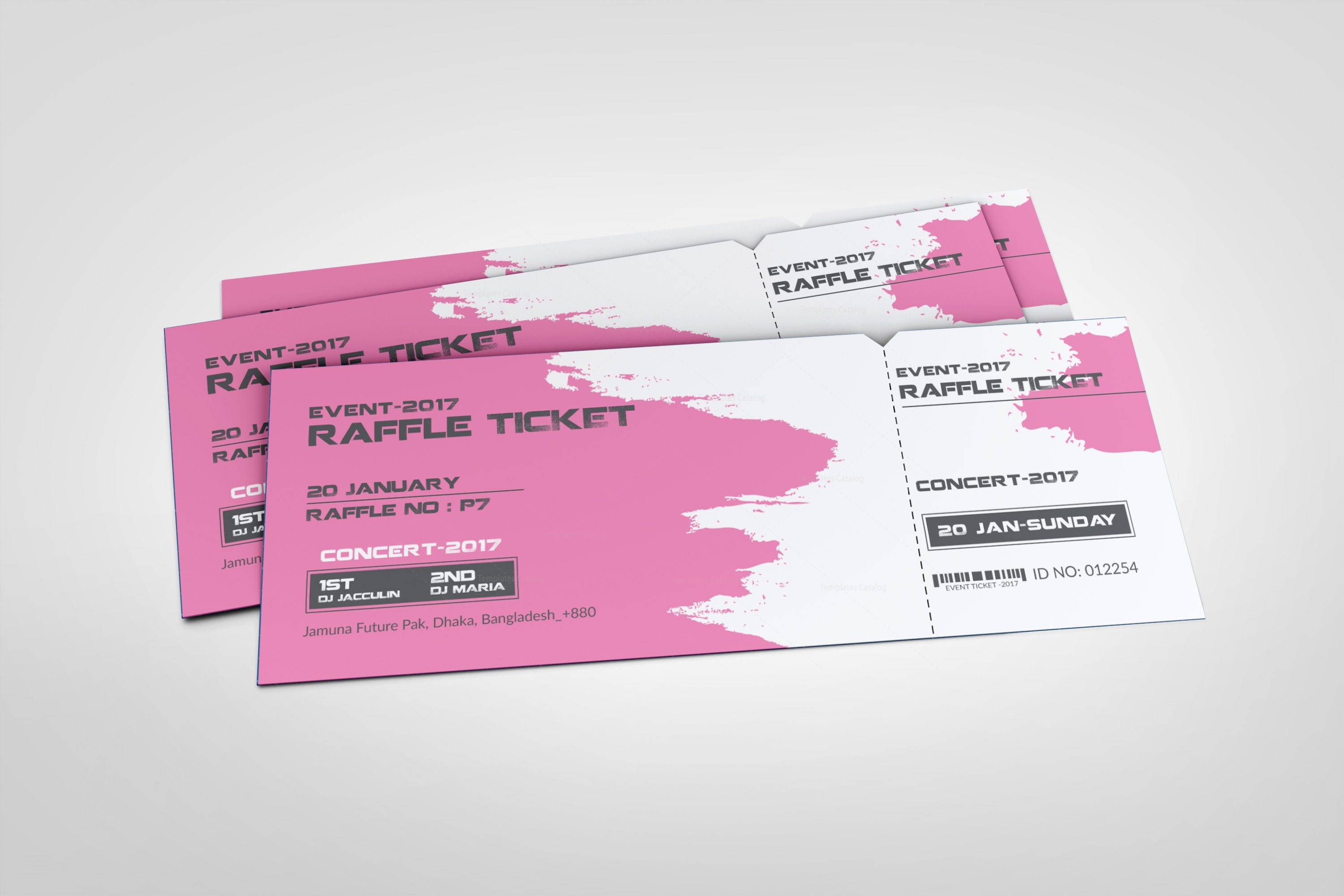 Concert Event Ticket Design Template · Graphic Yard | Graphic Templates ...