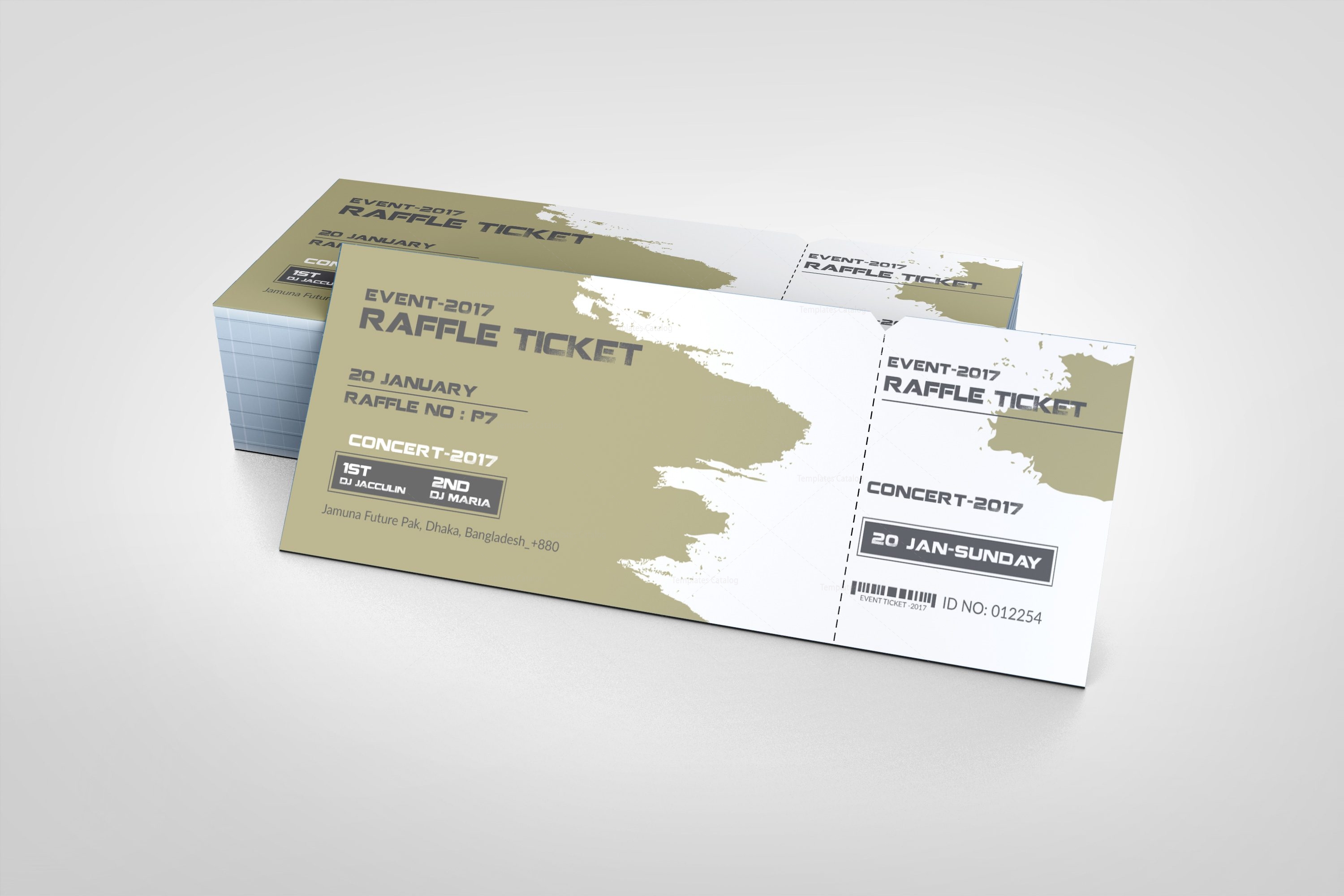 Concert Event Ticket Design Template · Graphic Yard | Graphic Templates ...