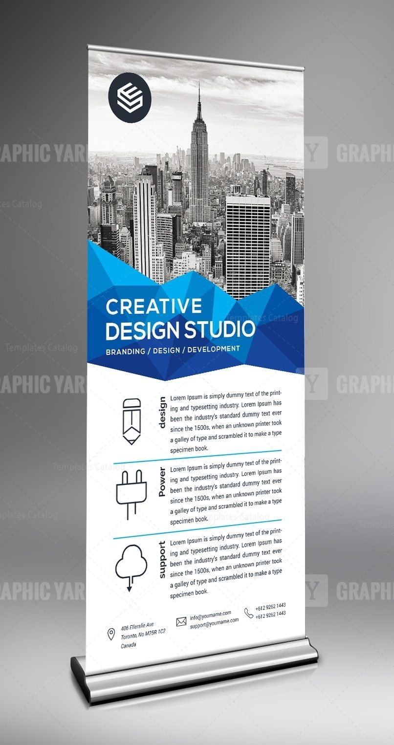 Corporate Store Roll-Up Banner Template · Graphic Yard | Graphic ...