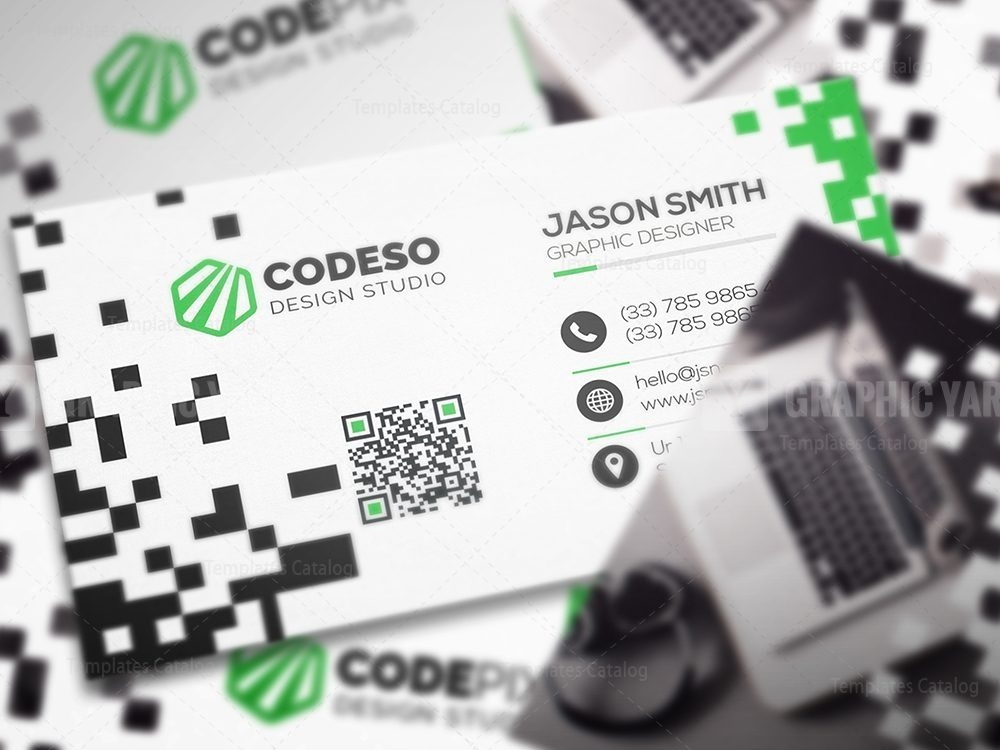 Dot Business Card Template · Graphic Yard | Graphic Templates Store