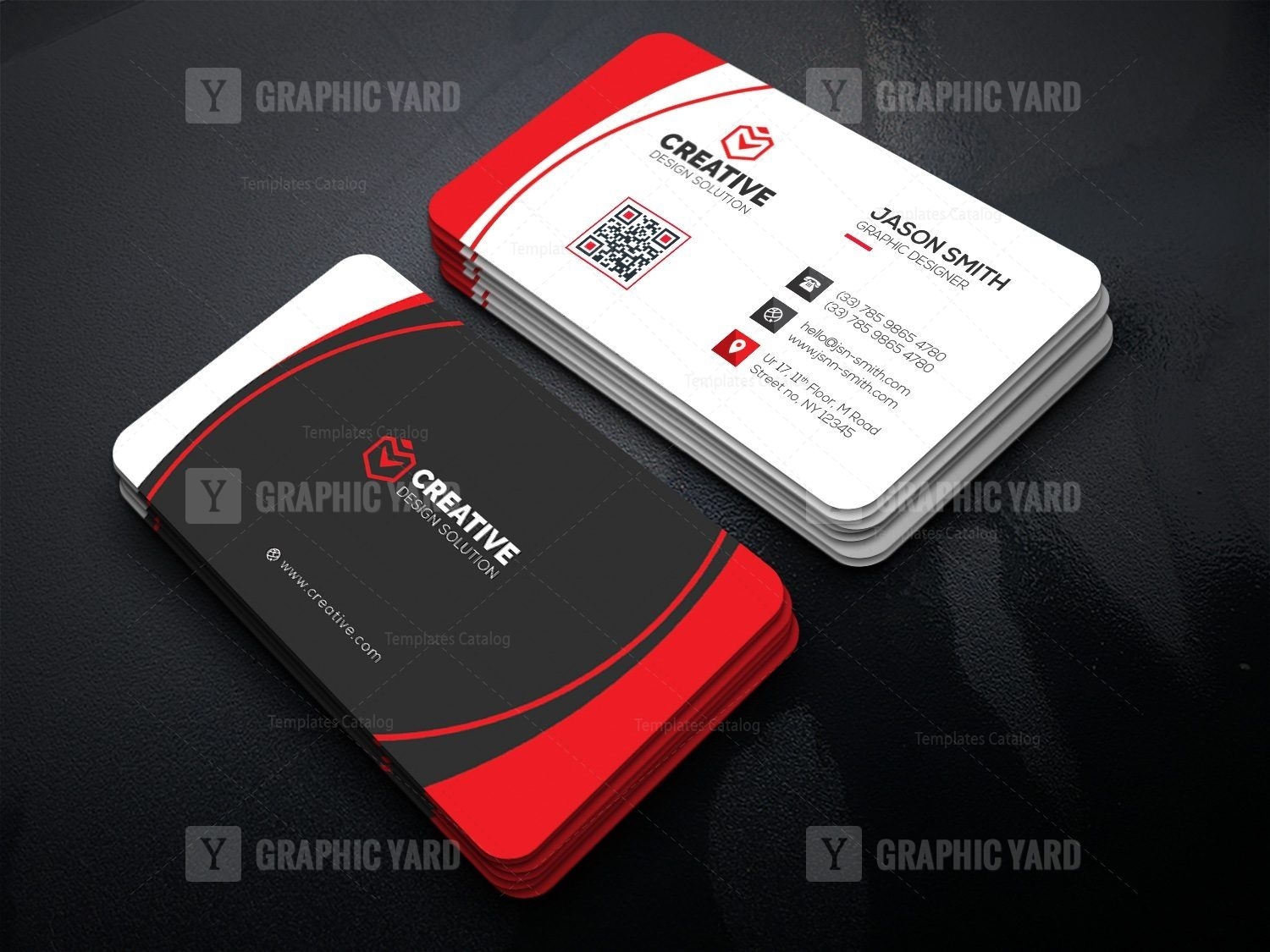 Elegant Executive Business Card · Graphic Yard | Graphic Templates Store