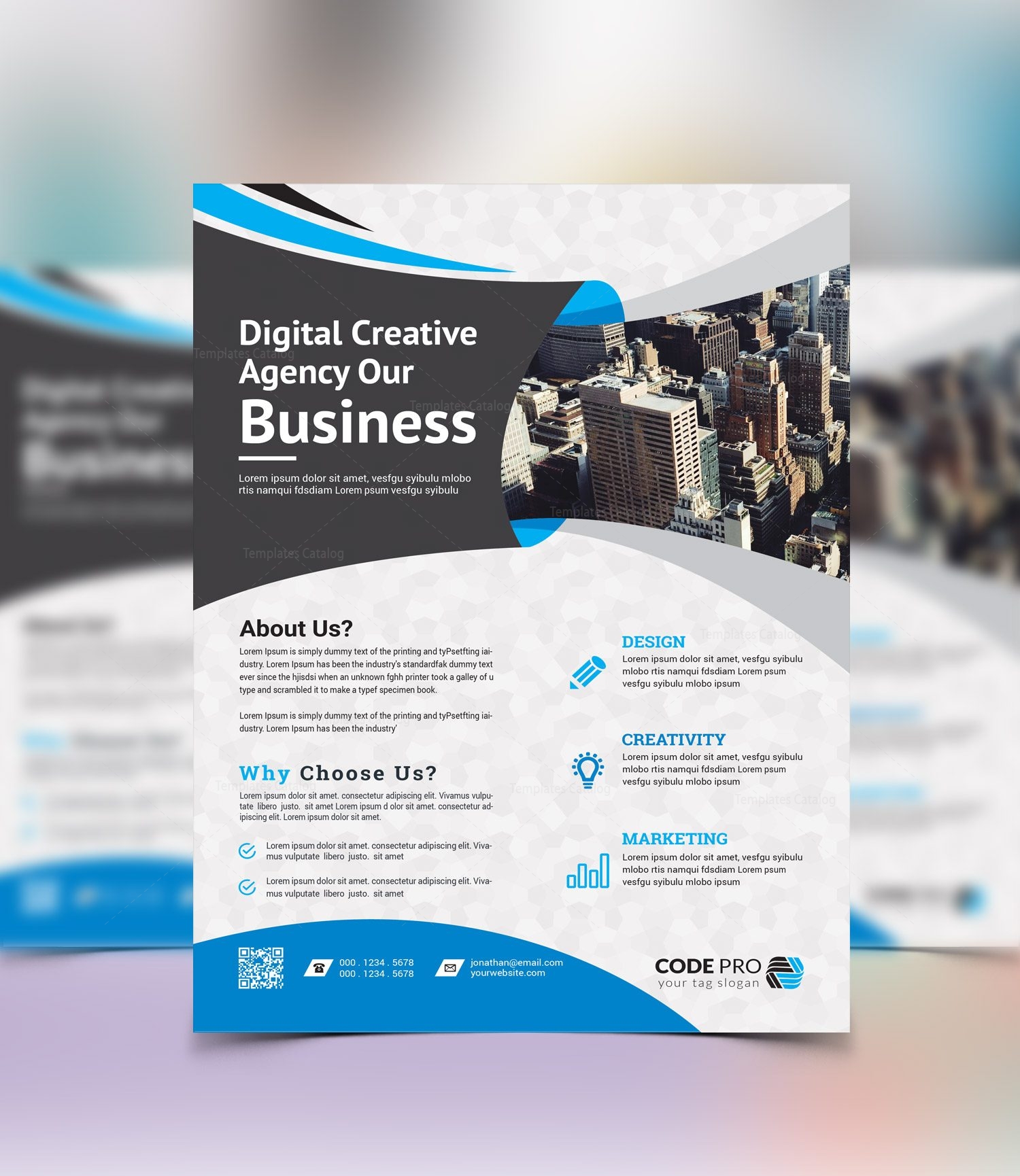 Excellent Print Flyer Template · Graphic Yard | Graphic Templates Store