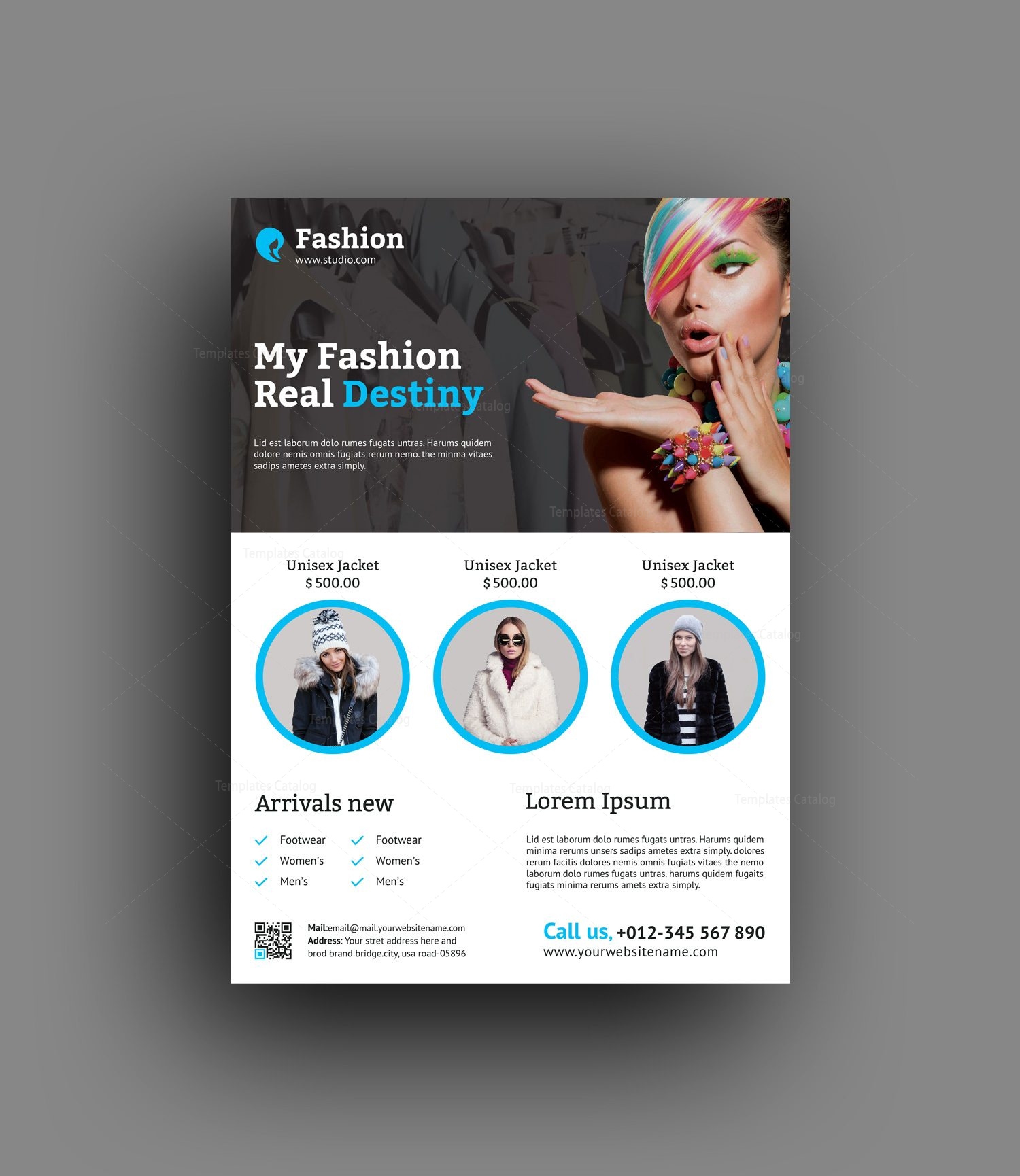 Fashion Flyer Design Template · Graphic Yard | Graphic Templates Store