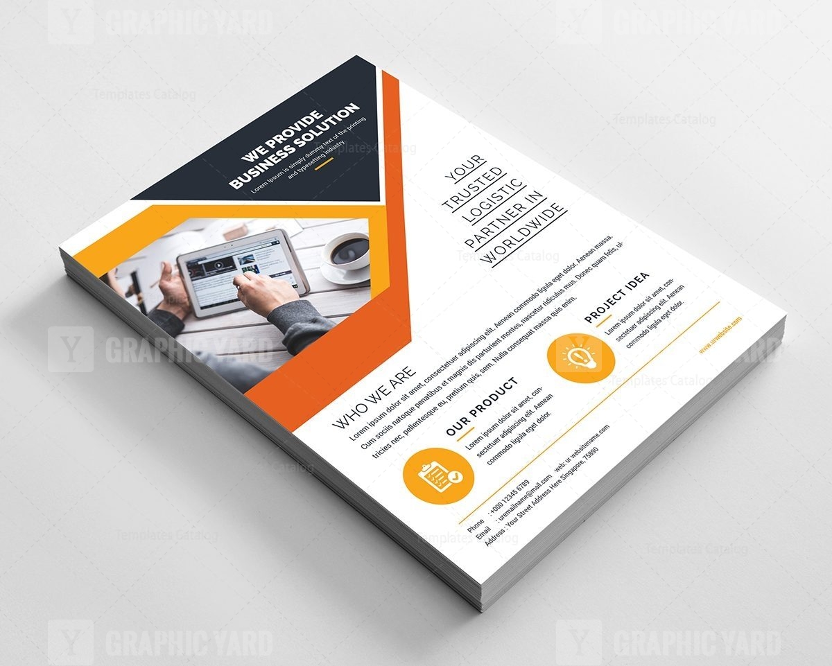 Formidable Corporate Flyer Template · Graphic Yard | Graphic Templates ...
