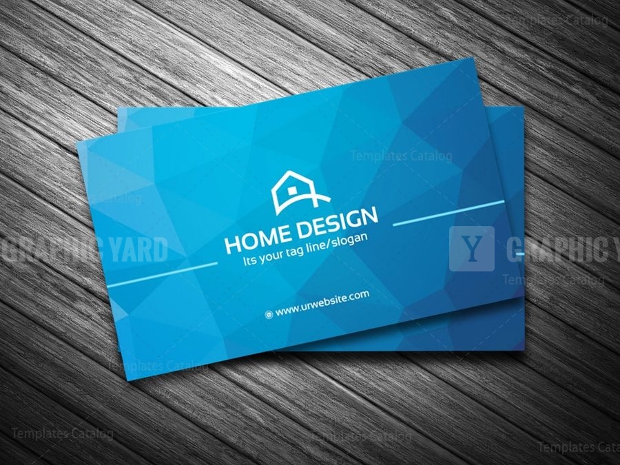 Home Design Business Card Template · Graphic Yard | Graphic Templates Store