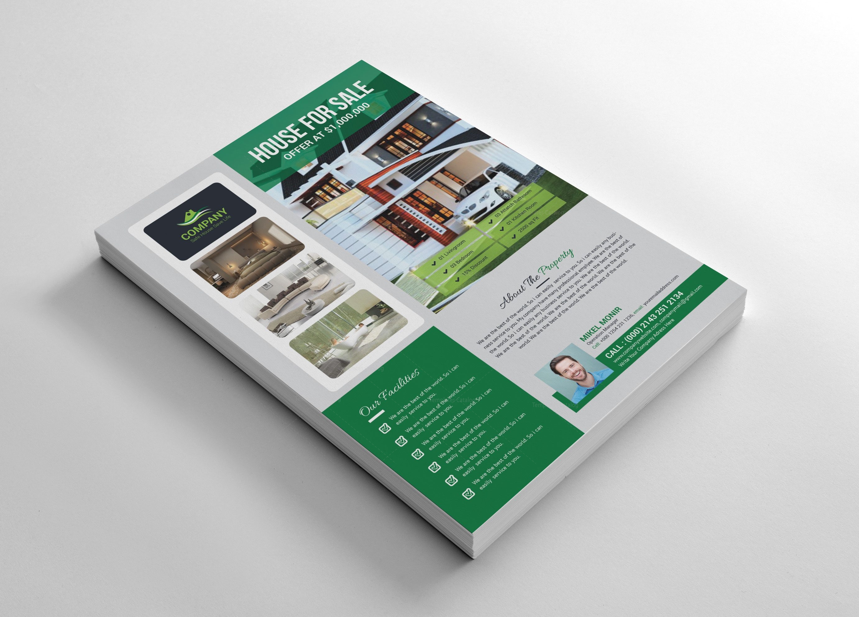 House Flyers Template Design · Graphic Yard | Graphic Templates Store