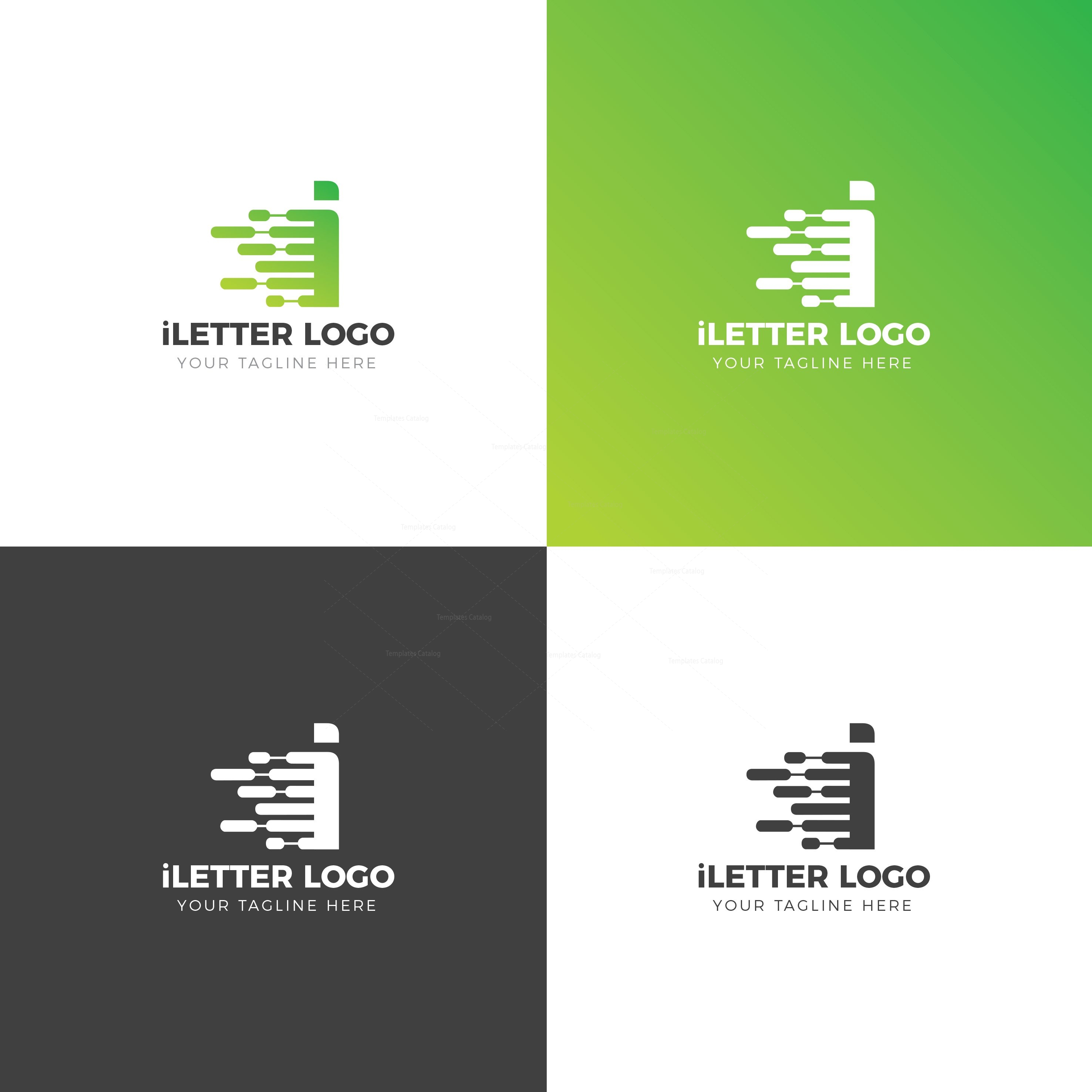 I Lower Case Creative Logo Design Template · Graphic Yard | Graphic ...