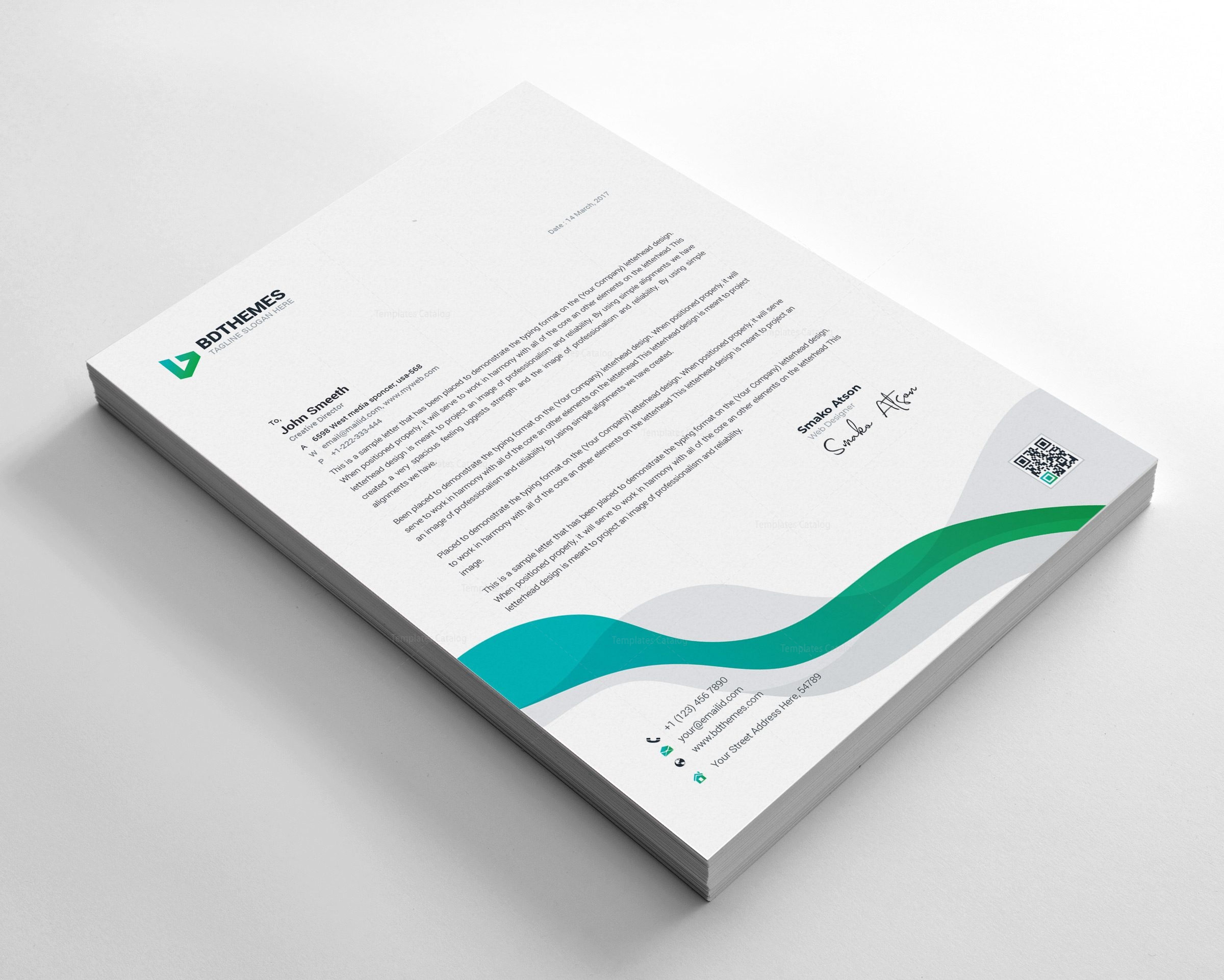Insurance Letterhead Design Template · Graphic Yard | Graphic Templates ...