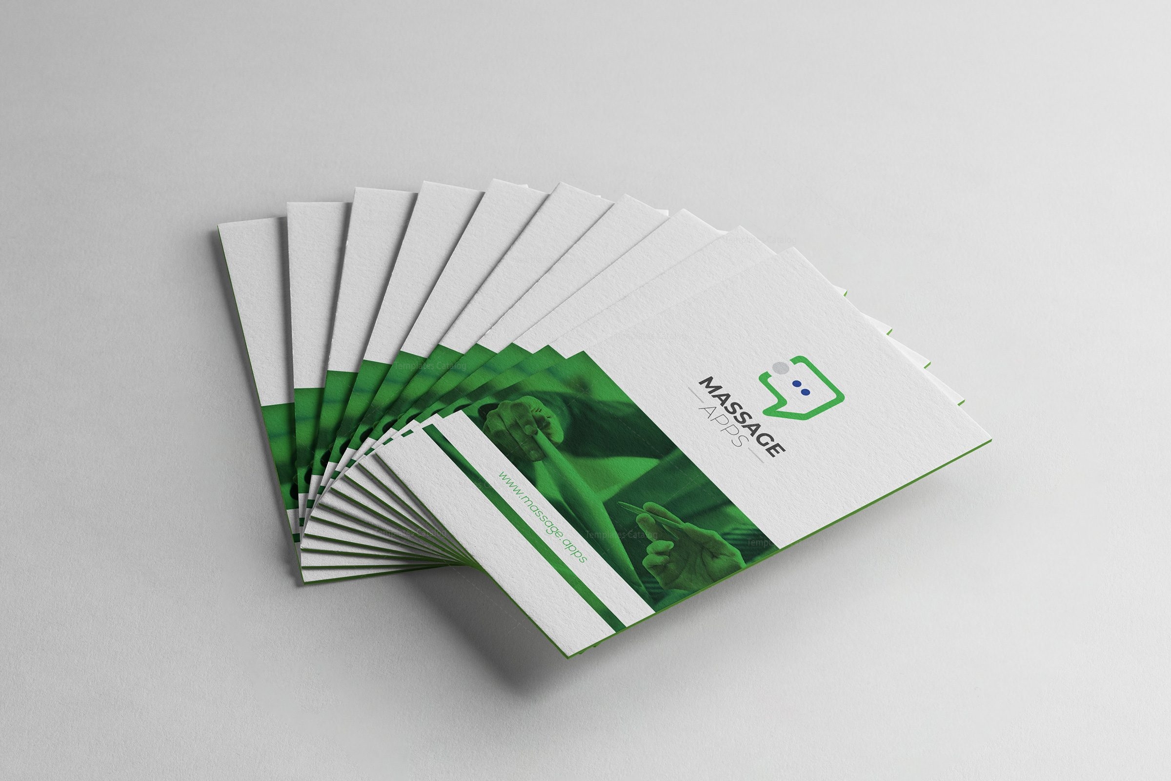 Message Application Business Card Design Template · Graphic Yard ...