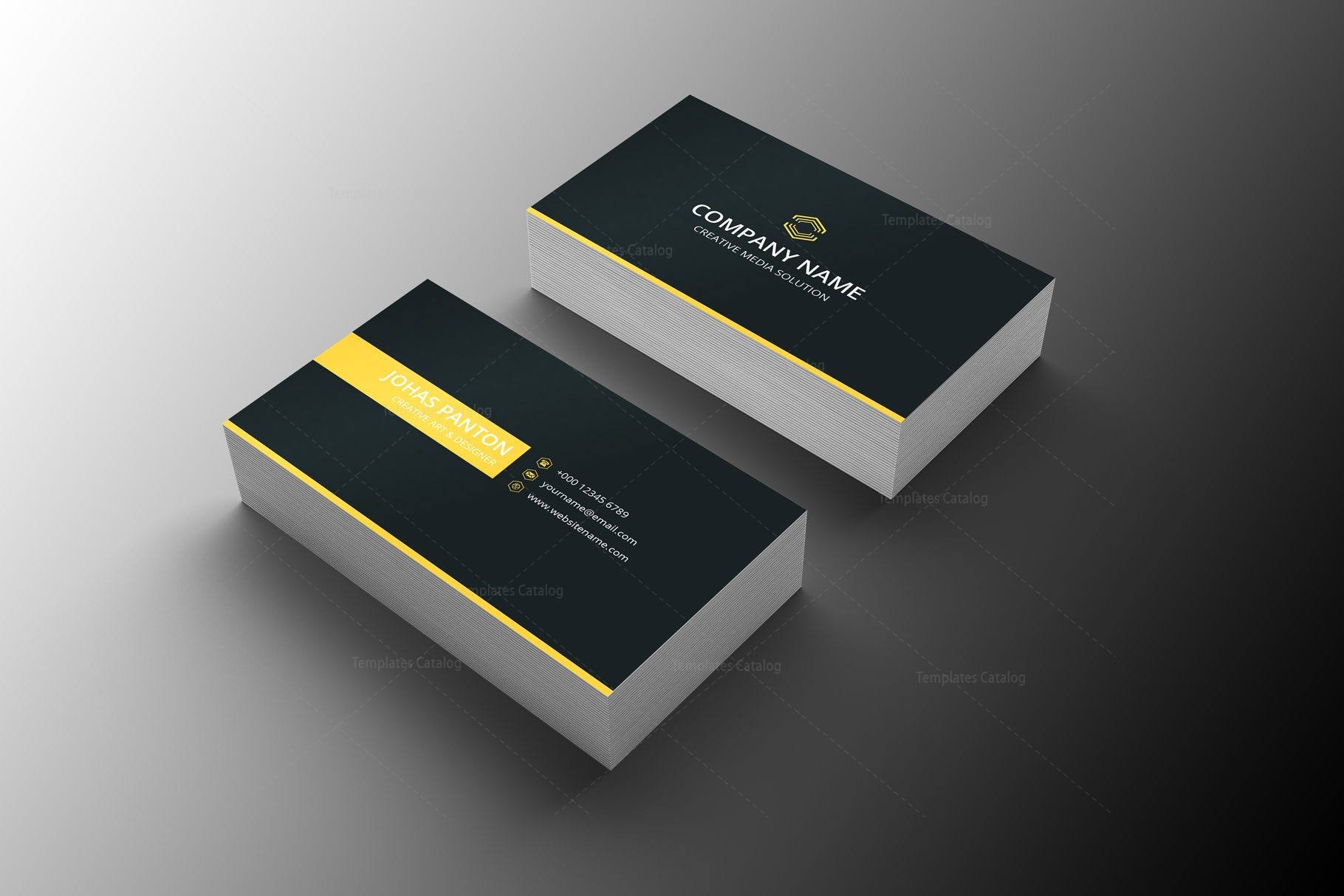 Minimal Expert Business Card Design · Graphic Yard | Graphic Templates ...
