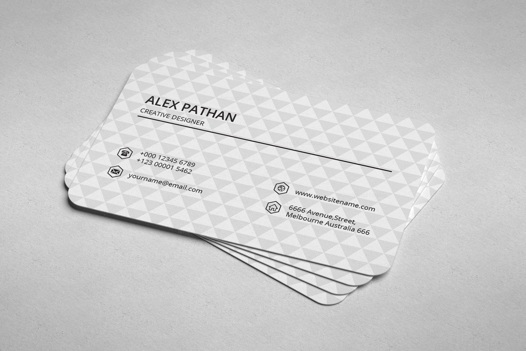 Minimal Inspector Business Card Design · Graphic Yard | Graphic ...