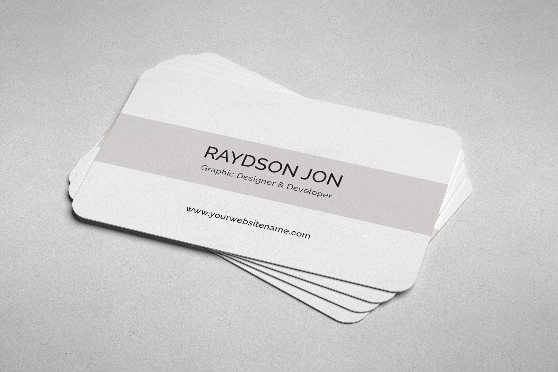 Minimal Retail Business Card Design · Graphic Yard | Graphic Templates ...