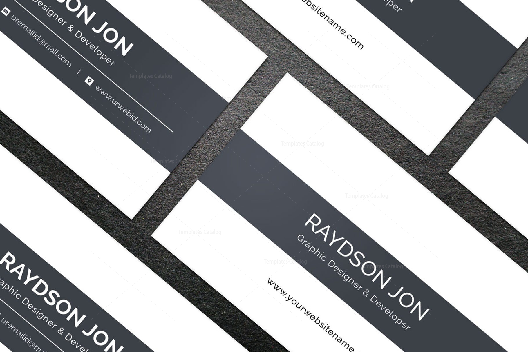 Minimal Retail Business Card Design · Graphic Yard | Graphic Templates ...