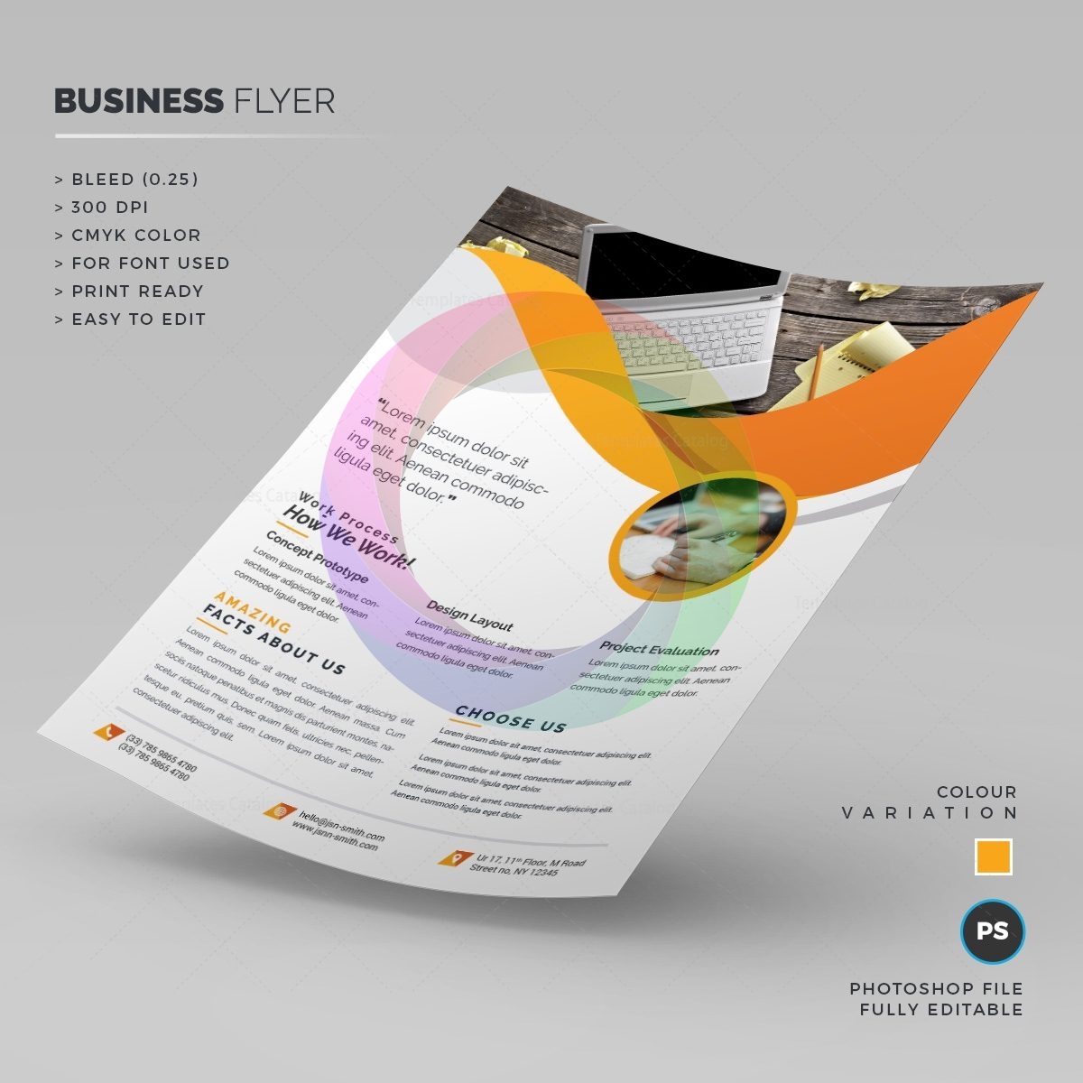 Modern Corporate Flyer Design · Graphic Yard | Graphic Templates Store
