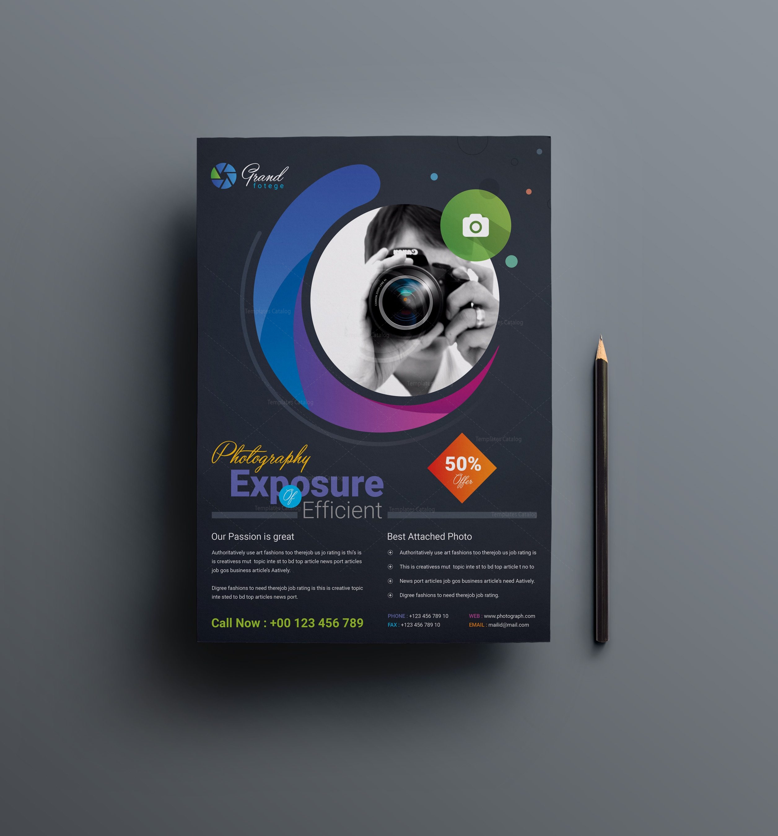 Photography Business Flyer Design Template · Graphic Yard | Graphic ...
