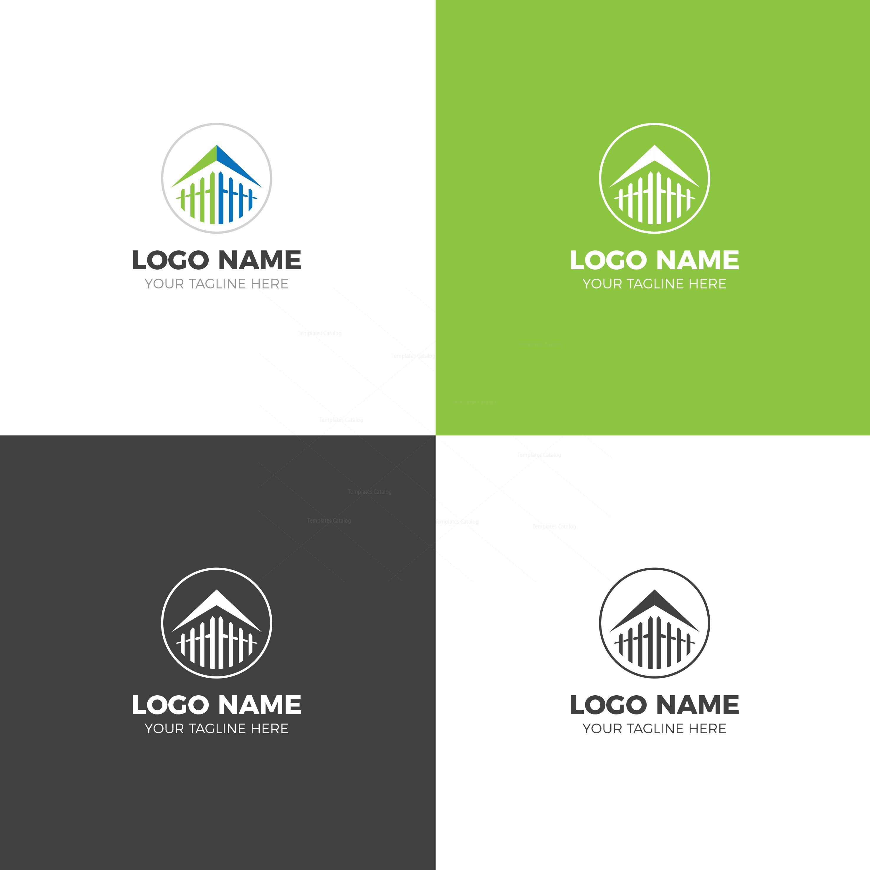 Plain Modern Logo Design Template · Graphic Yard | Graphic Templates Store
