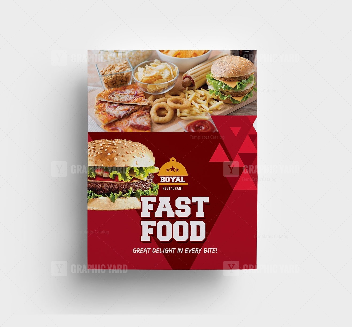 Premium Food Menu Template · Graphic Yard | Graphic Templates Store