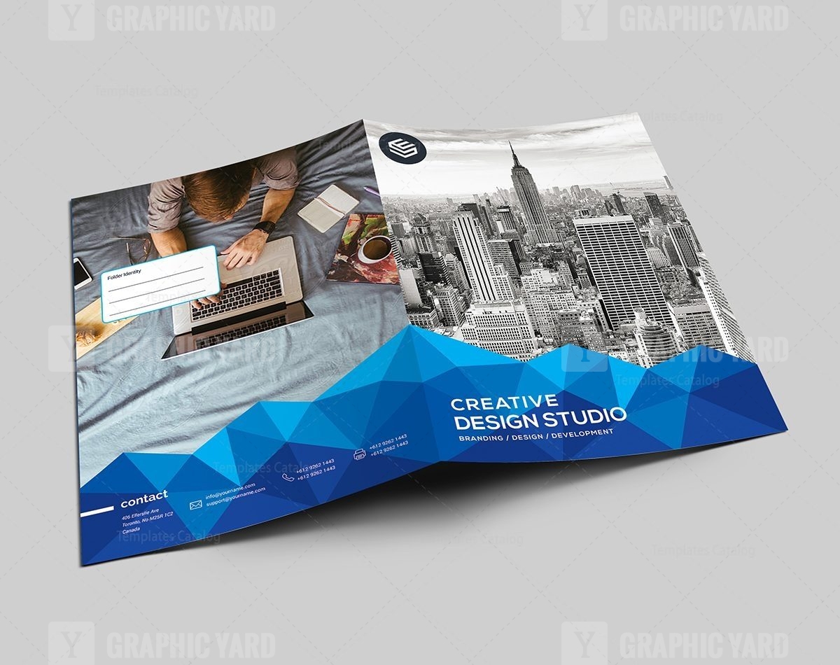 Presentation Folder Design Template · Graphic Yard | Graphic Templates ...