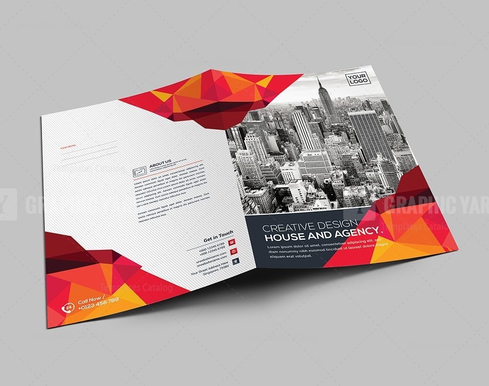 Presentation Folder Design Template · Graphic Yard | Graphic Templates ...