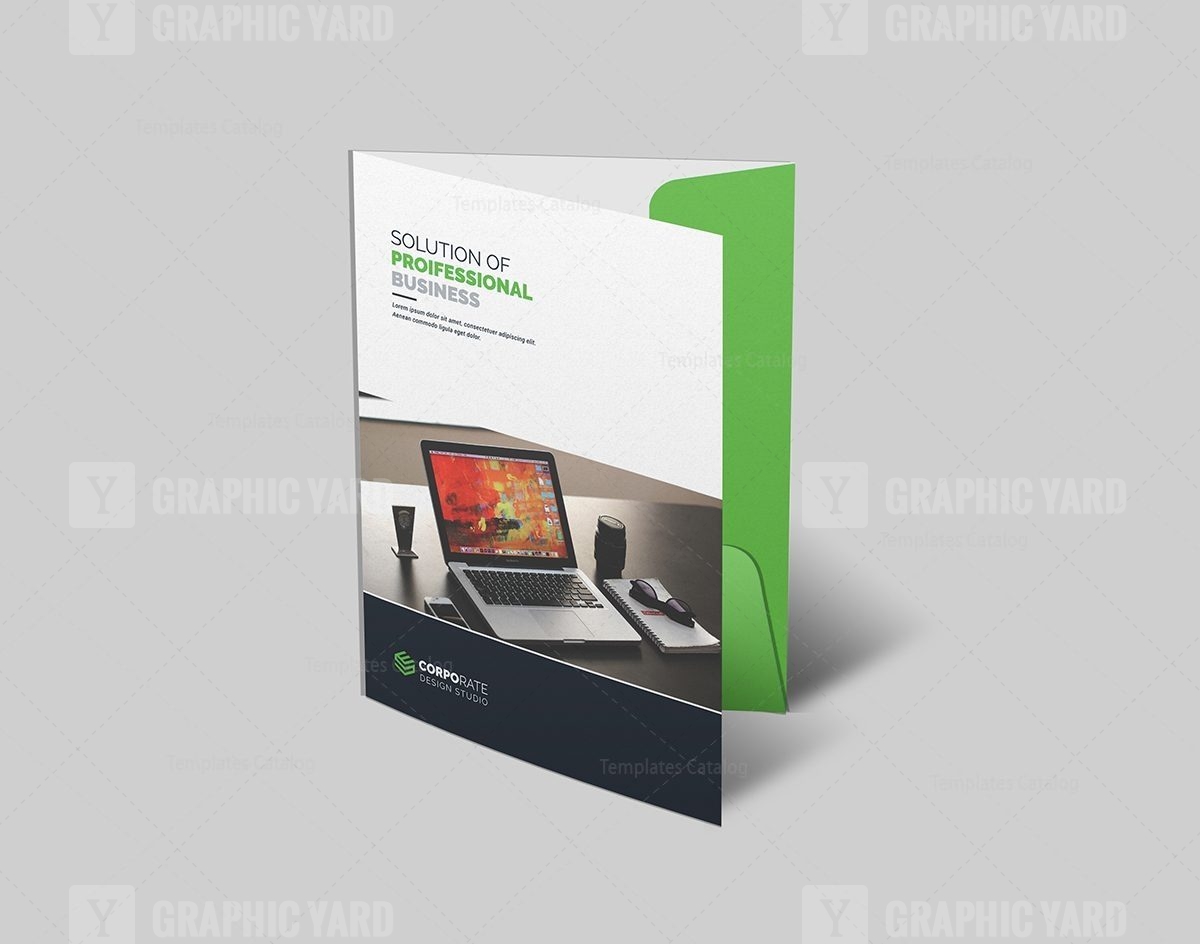 Presentation Folder Template with Classic Design · Graphic Yard ...