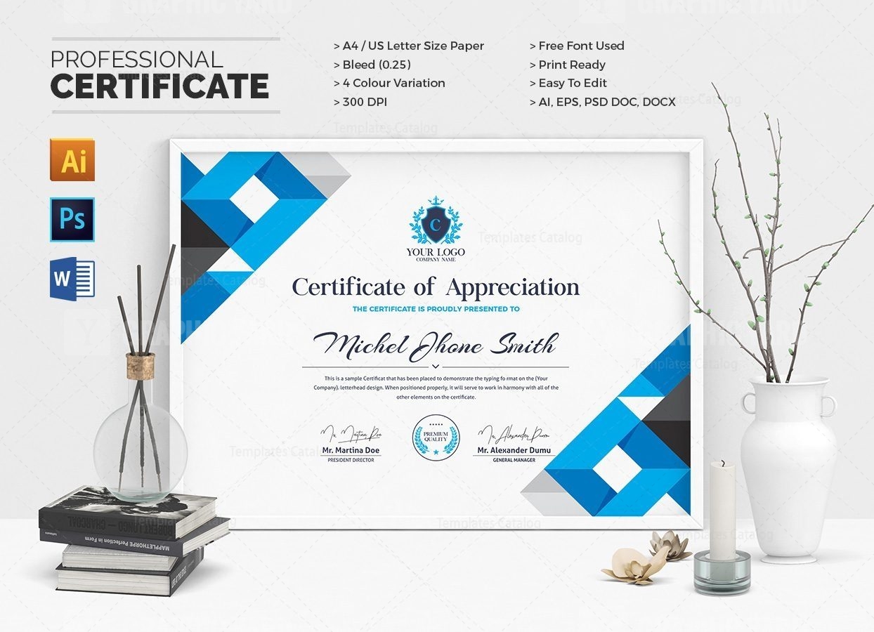 Professional Certificate · Graphic Yard | Graphic Templates Store