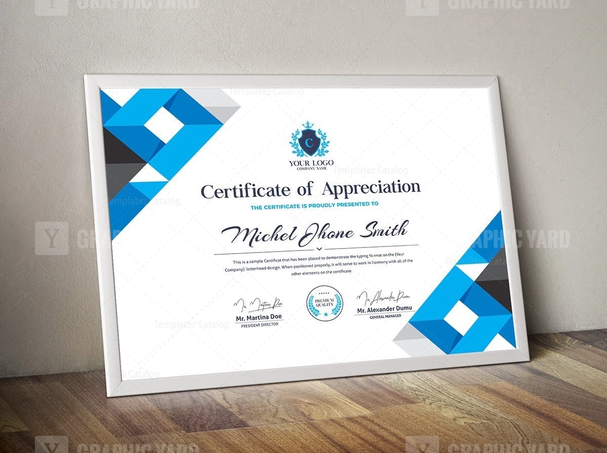 Professional Certificate · Graphic Yard | Graphic Templates Store