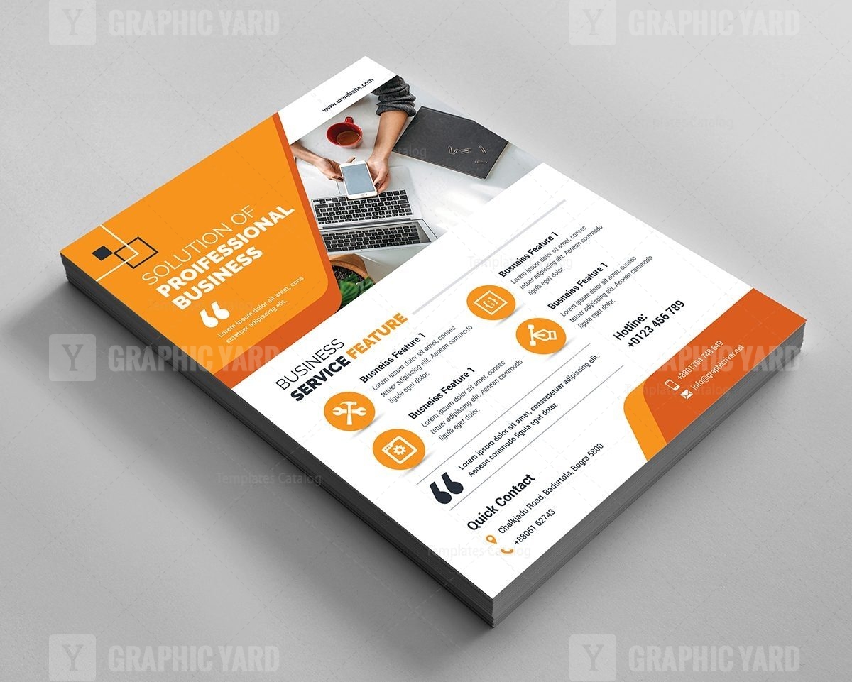 Professional Flyer Design · Graphic Yard | Graphic Templates Store