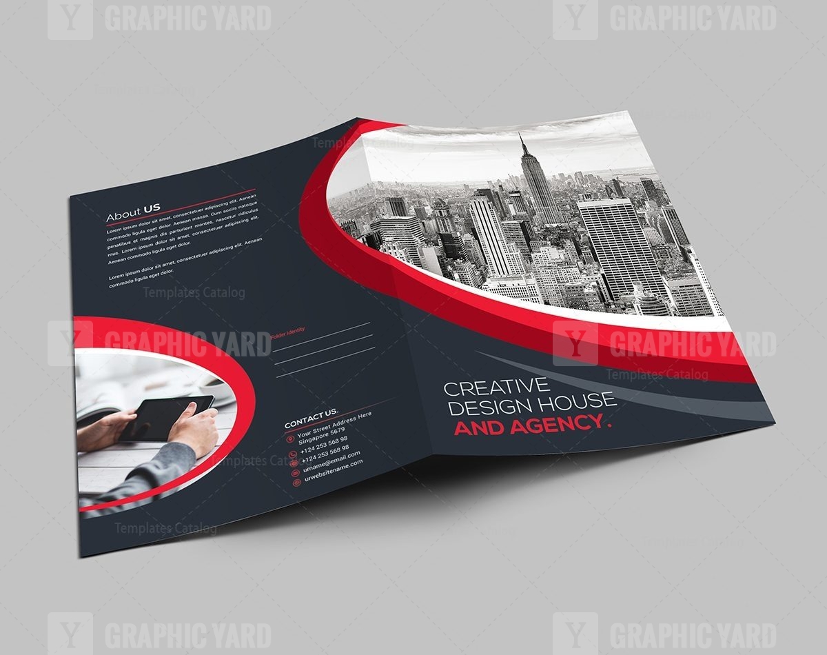 Professional Presentation Folder Template · Graphic Yard | Graphic ...