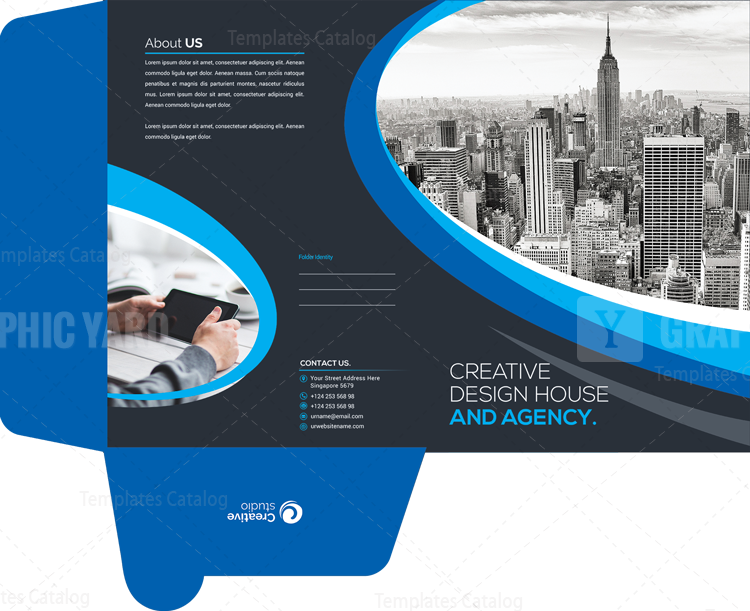 Professional Presentation Folder Template · Graphic Yard | Graphic ...