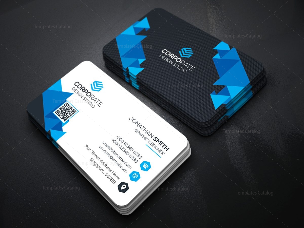 Professional Technology Business Card with Modern Design · Graphic Yard ...