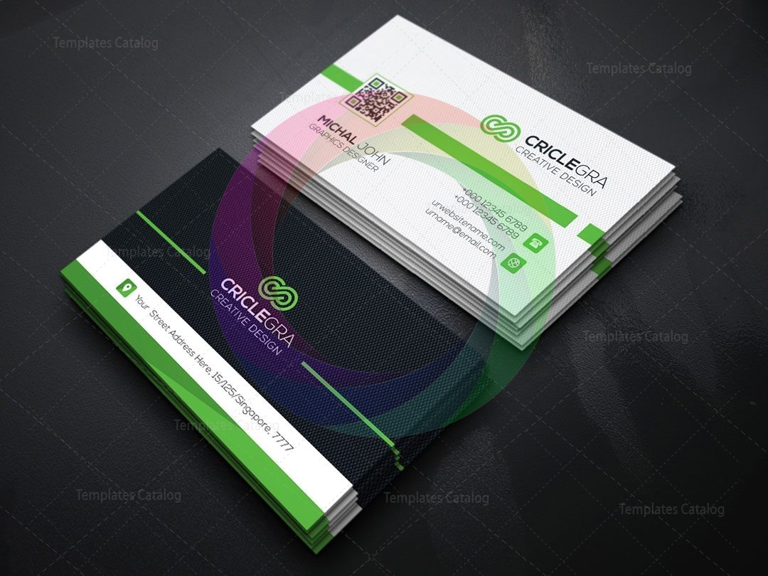 QR Code Business Card Template · Graphic Yard | Graphic Templates Store