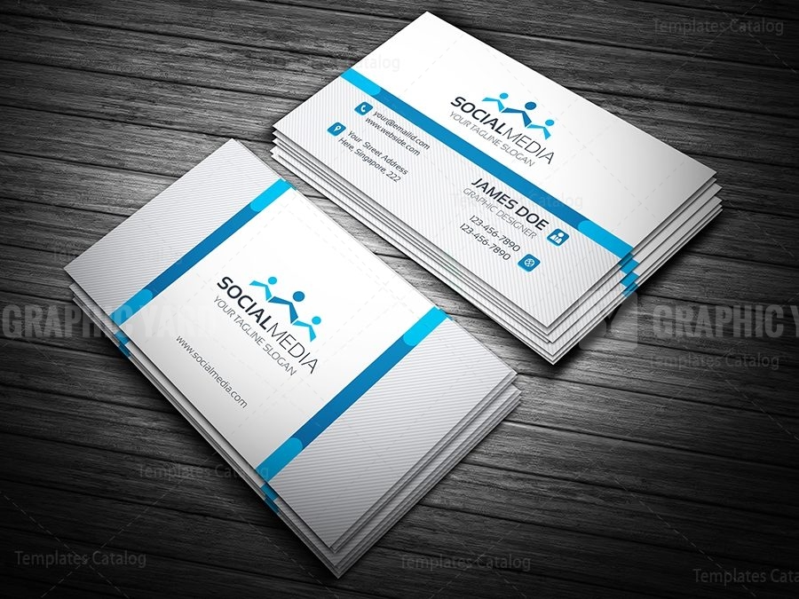 Social Media Business Card Template · Graphic Yard | Graphic Templates ...