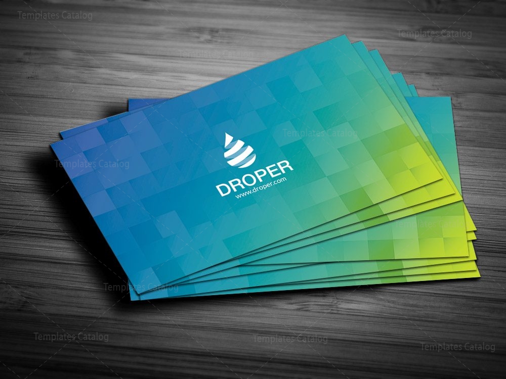 Square Shapes Business Card Design · Graphic Yard | Graphic Templates Store