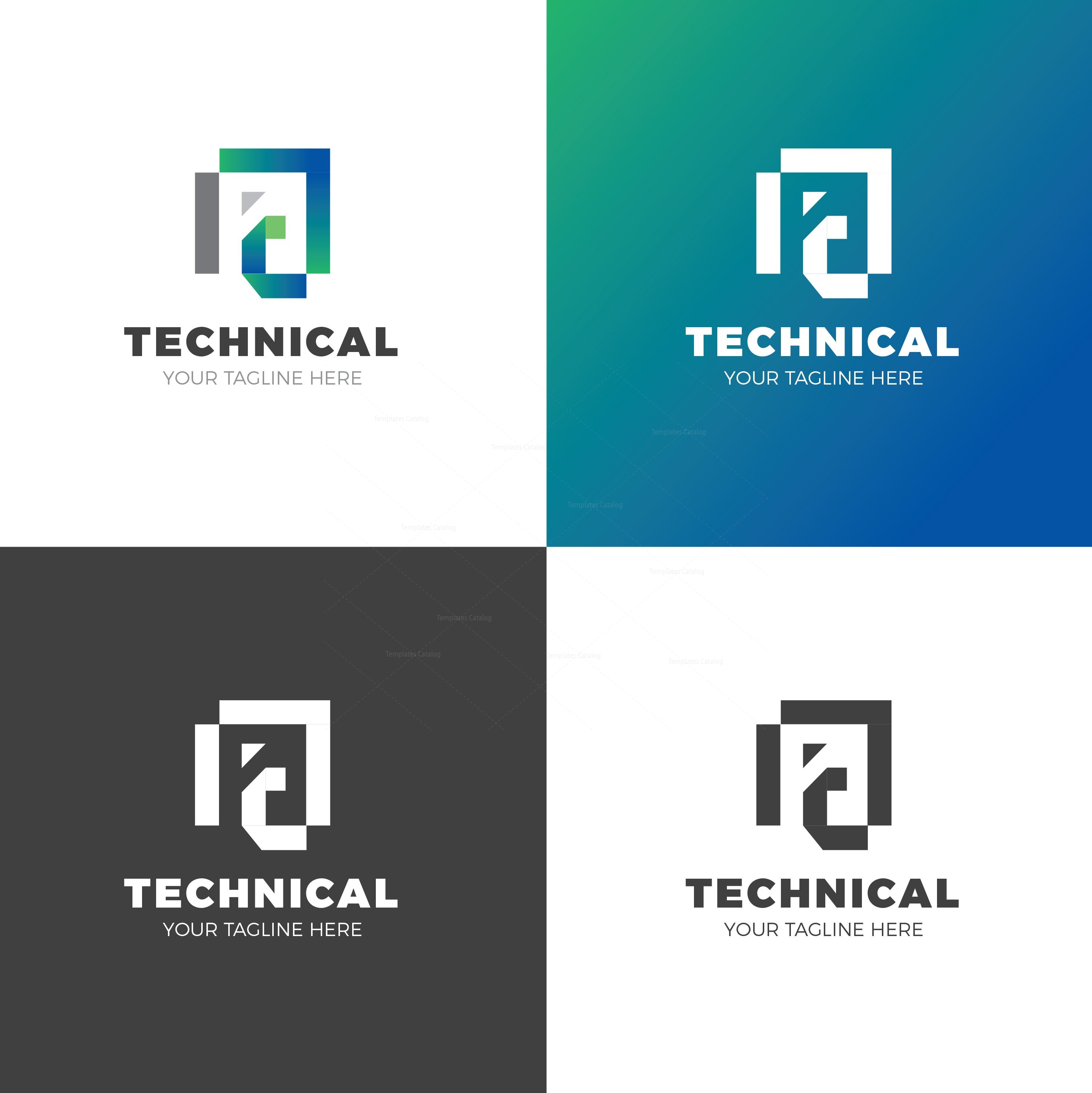 Technical Creative Logo Design Template · Graphic Yard | Graphic ...