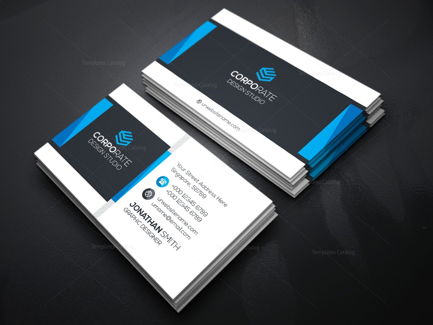 Technology Business Card Design · Graphic Yard | Graphic Templates Store