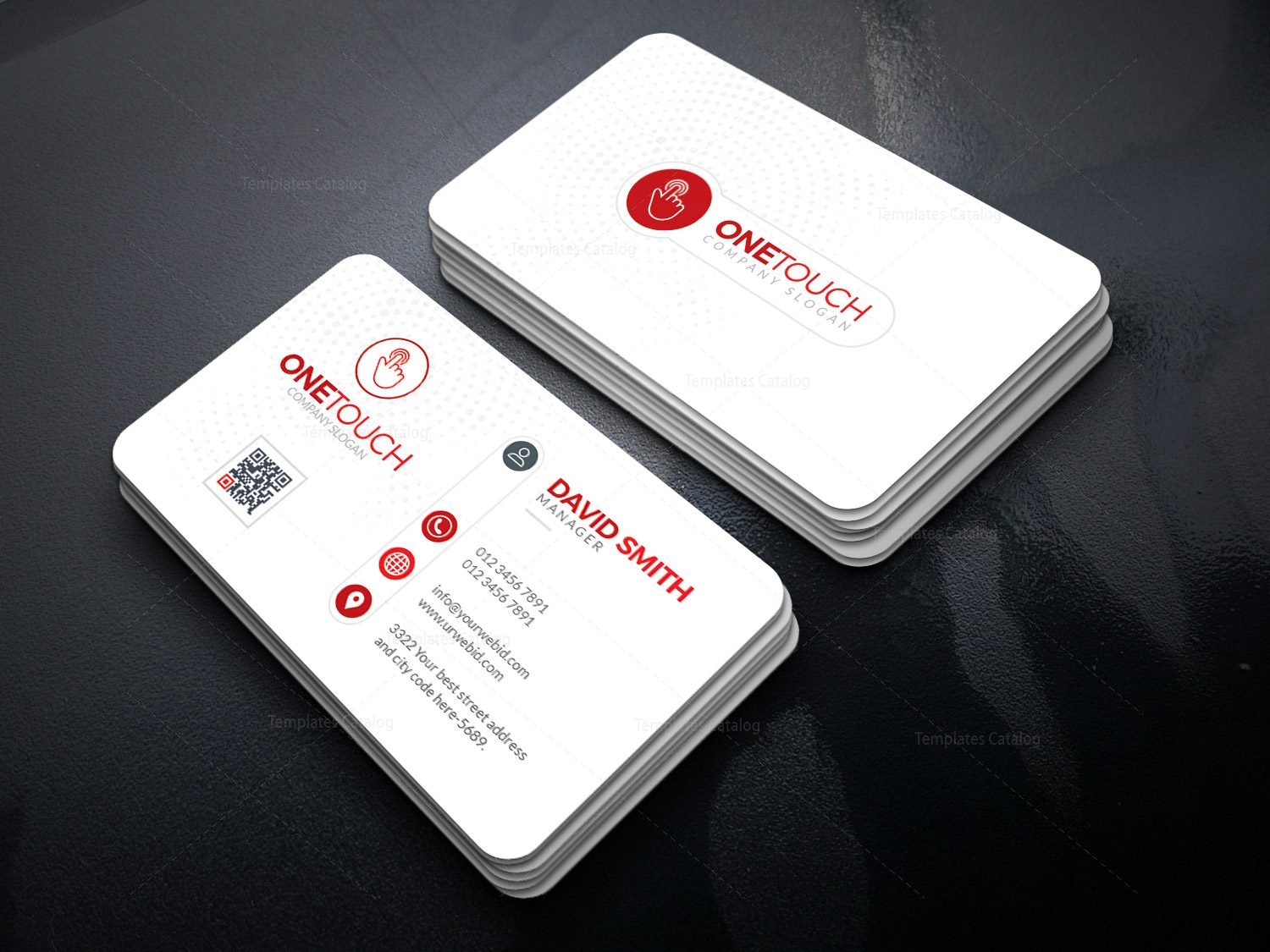 Technology Minimal Business Card · Graphic Yard | Graphic Templates Store