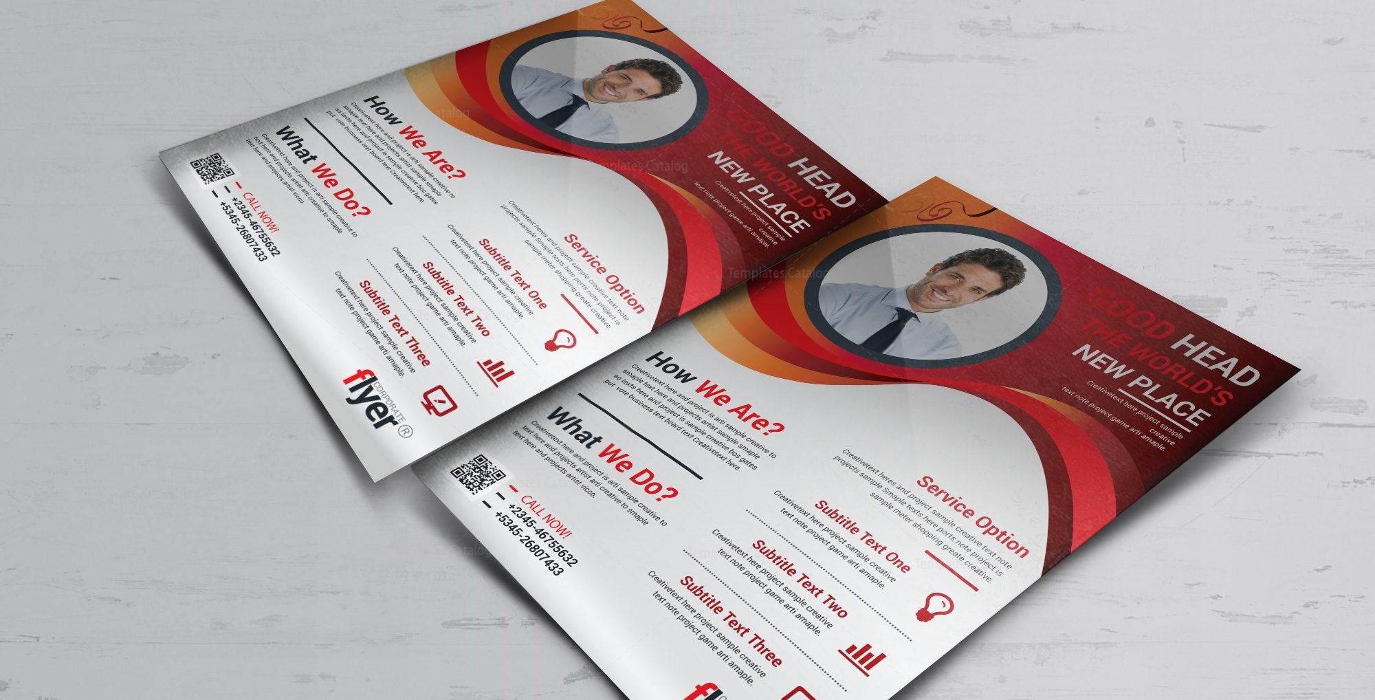 Wavy Modern Business Flyer Design Template · Graphic Yard | Graphic ...