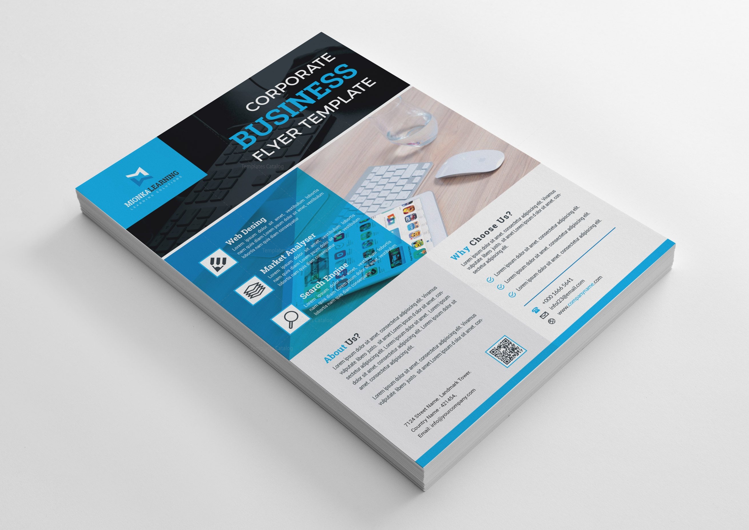 Web Design Print Flyer Template · Graphic Yard | Graphic Templates Store