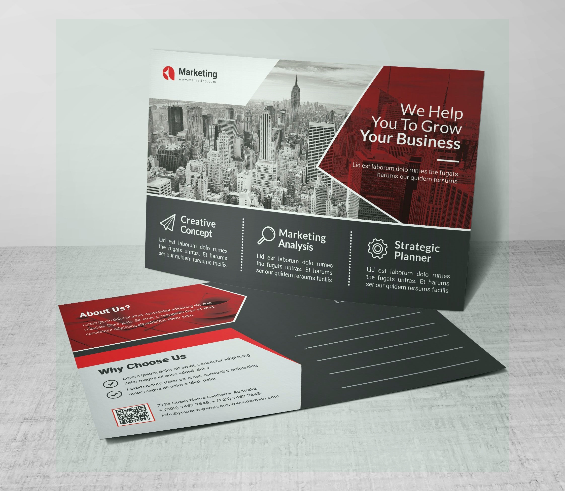 Business postcards store